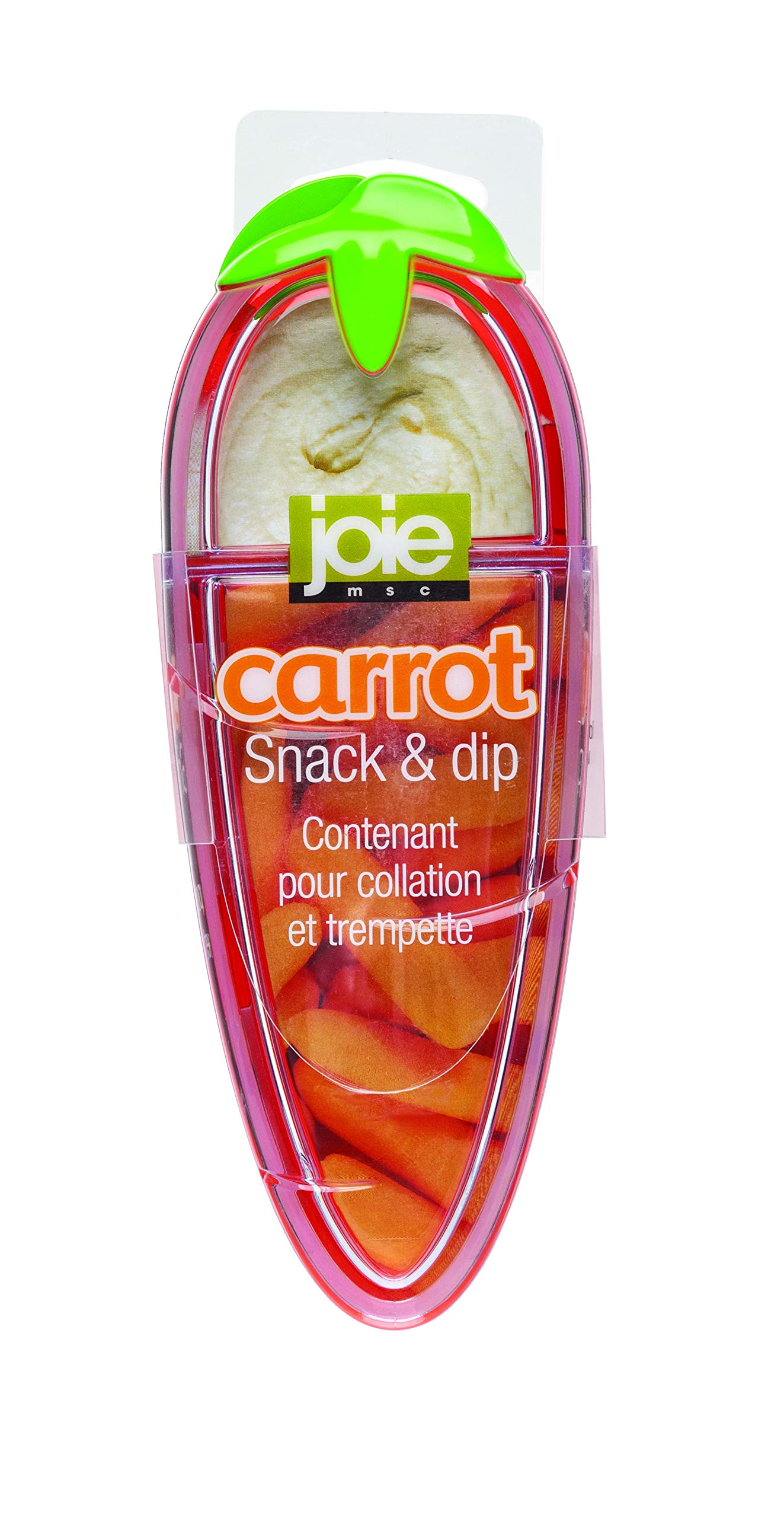 Joie Carrot, BPA Free, LFGB Approved, Sectioned Food Container for Snacks, One Size, Orange