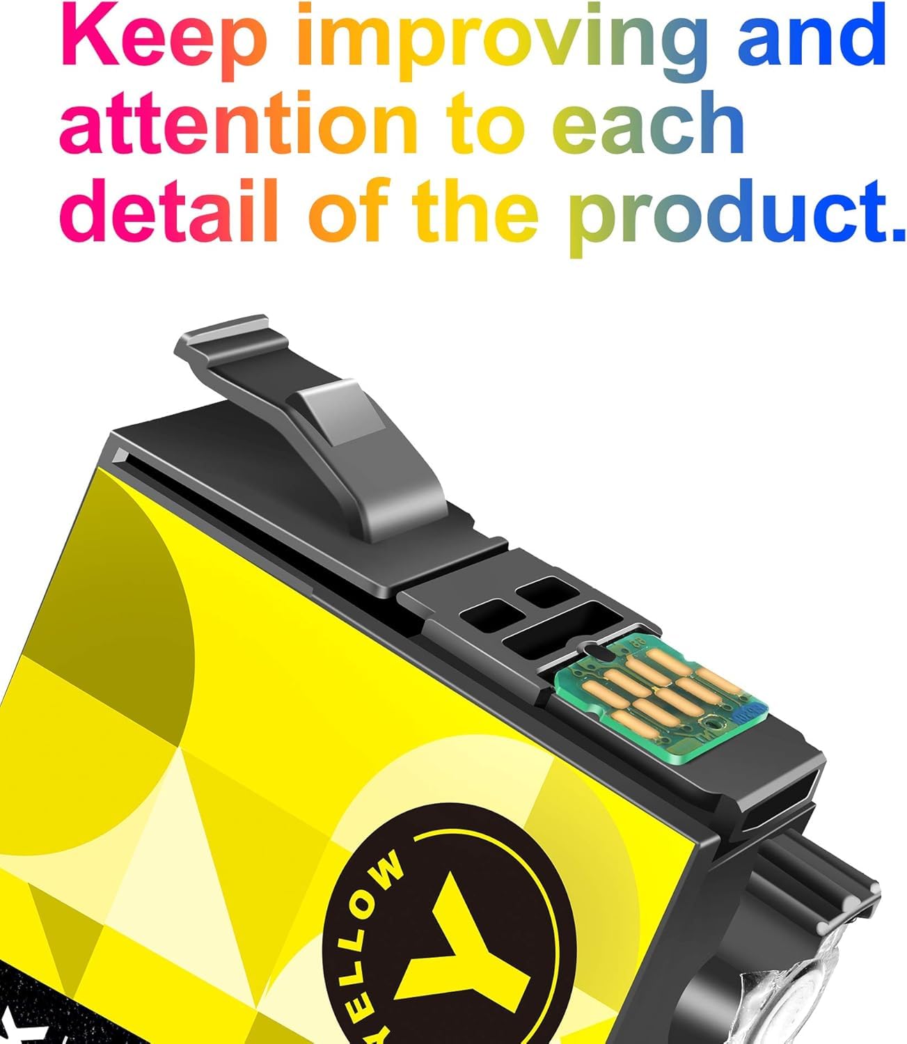 Uniwork Remanufactured Ink Cartridge Replacement for Epson 802XL 802 T802XL T802 use for Workforce Pro WF-4740 WF-4730 WF-4720 WF-4734 EC-4020 EC-4030 Printer (1 Cyan, 1 Magenta, 1 Yellow, 3 Pack)