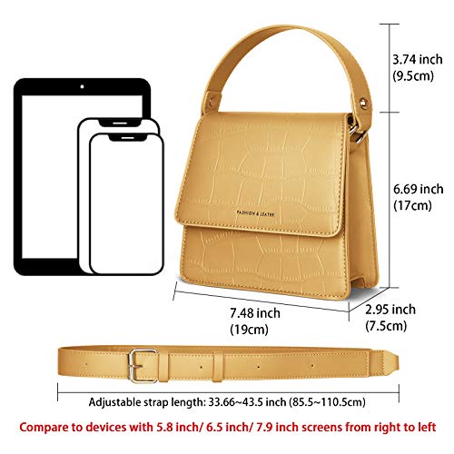 Cute Trendy Purse for women Small Crossbody Bags with Top Handle Mini PU Leather Handbag with Zipper