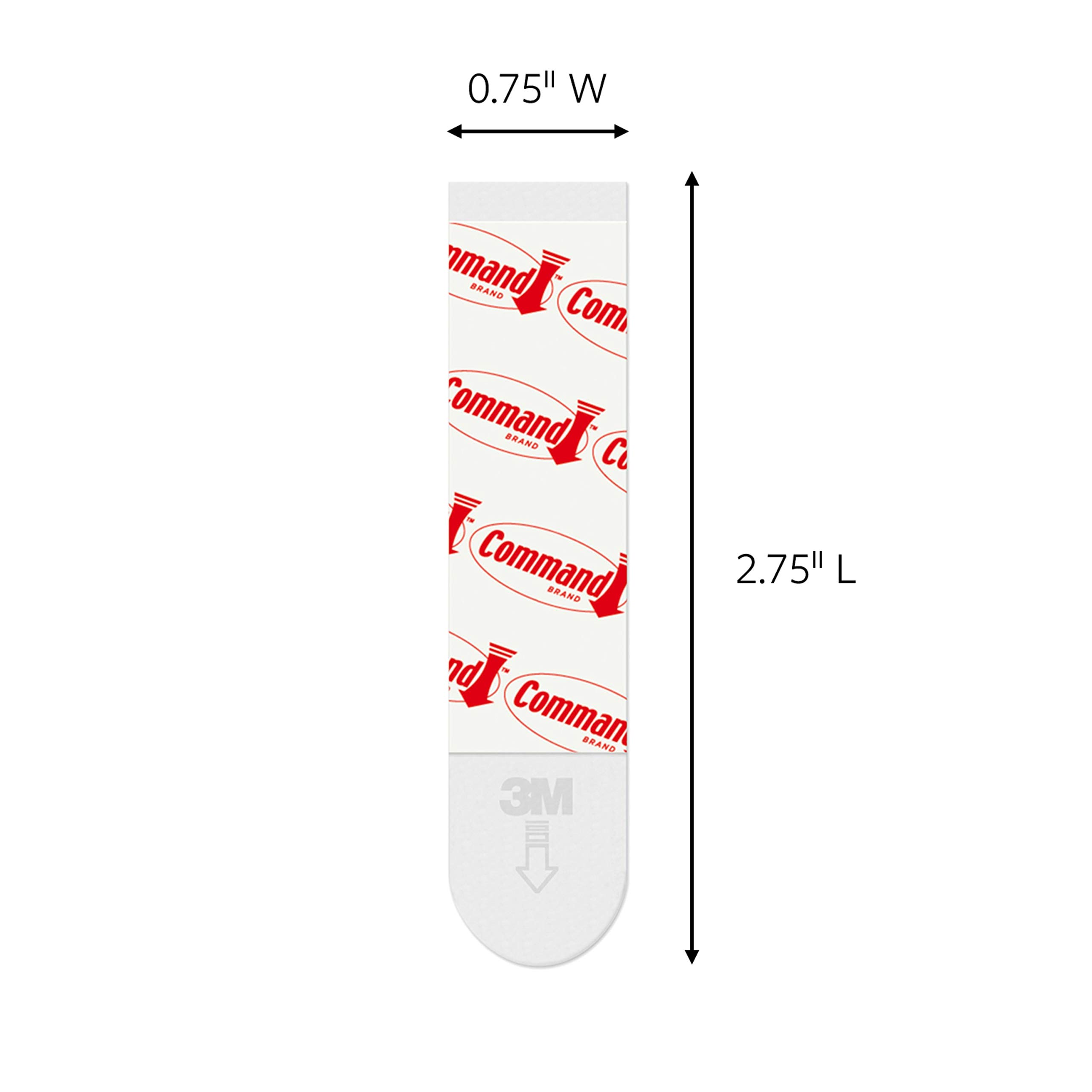 Command Medium Refill Adhesive Strips, Damage Free Hanging Wall Adhesive Strips for Medium Indoor Wall Hooks, No Tools Removable Adhesive Strips for Living Spaces, 9 White Command Strips