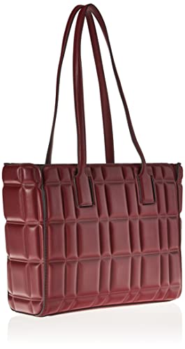 Calvin Klein Noa Top Zip Tote, Port Embossed Grid
