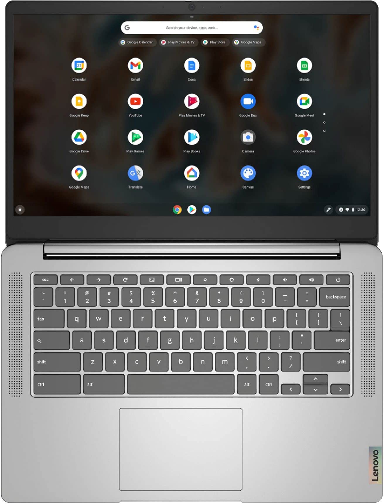 Lenovo Chromebook 3 14" Touchscreen Laptop,MediaTek MT8183,4GB RAM,128GB Storage(64GB eMMC+64GB SD Card),Webcam,Chrome OS w/ GalliumPi Accs.