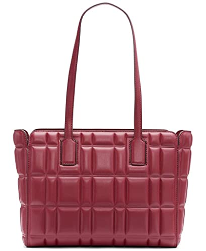 Calvin Klein Noa Top Zip Tote, Port Embossed Grid