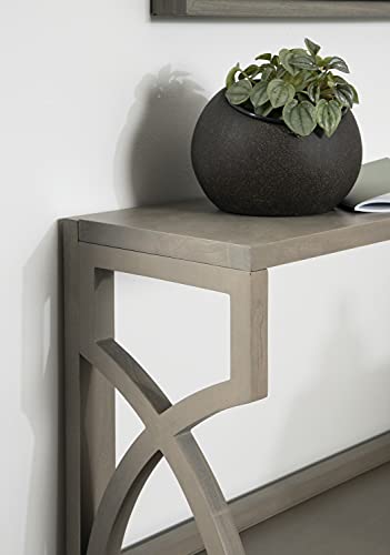 Kate and Laurel Raines Farmhouse 3-Tier Wall Shelf, 25 x 8 x 28, Gray, Decorative Floating Shelves for Wall