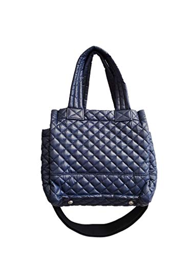 CLARANY Quilted Mini Tote water repellent (Navy)