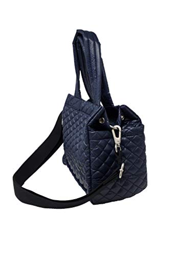 CLARANY Quilted Mini Tote water repellent (Navy)