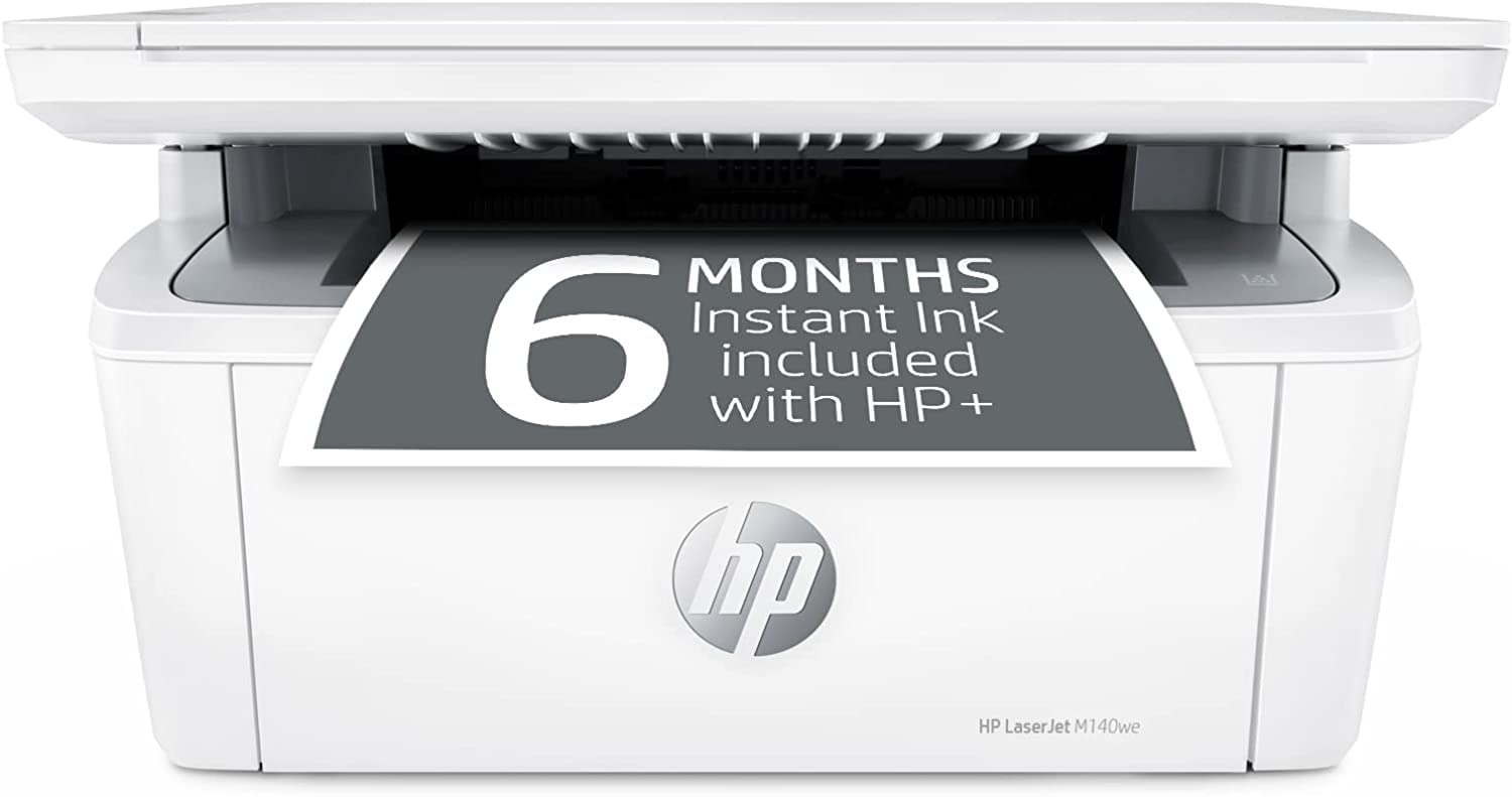 HP Laserjet Compact Wireless Monochrome All-in-one Laser Printer with HP+, Print Copy Scan 3-in-1 for Home Office, 21ppm, Mobile Printing, Wi-Fi, Bonus 6 Months Instant Ink, Lanbertent Printer Cable