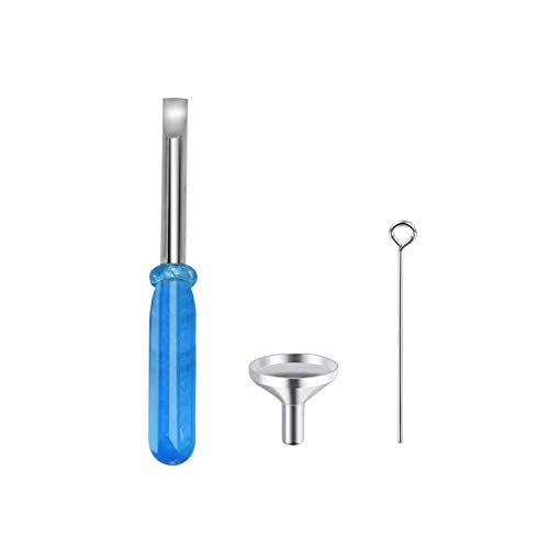Mini Funnel Set for Urn Jeweley - Stainless Steel Funnel Filler Kit for Urn Keepsake Cremation Jeweley Ashes Pendant Necklace Funnel for Filler Perfume Bottle (B)