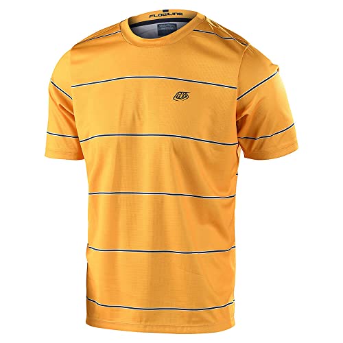 Troy Lee Designs Cycling MTB Bicycle Mountain Bike Jersey Shirt for Men, Flowline SS Revert (Honey, Large)