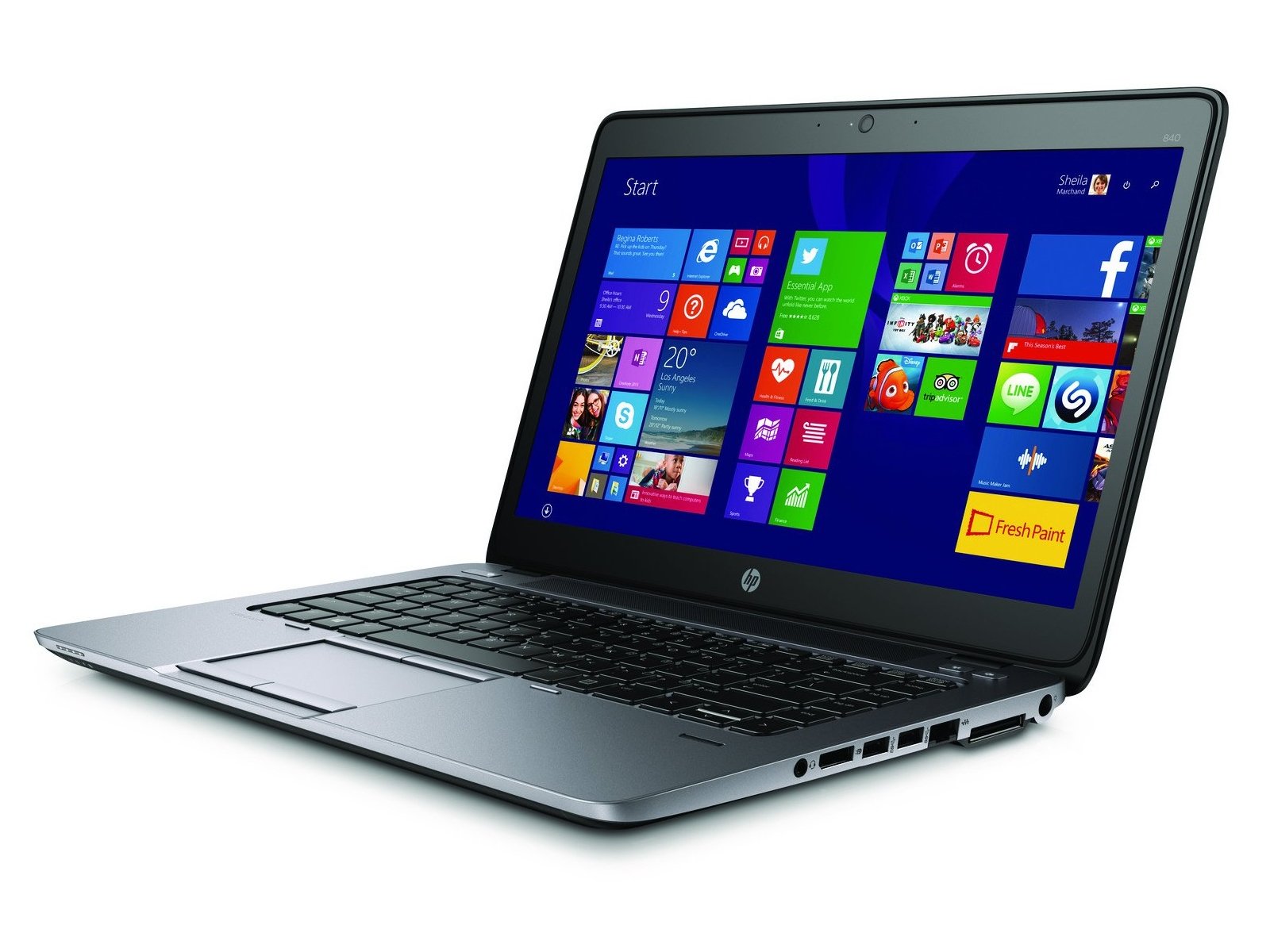 HP EliteBook 840 G2 Notebook PC - Intel Core i5-5200U 2.1GHz 8GB 180GB SSD Webcam Windows 10 Professional (Renewed)