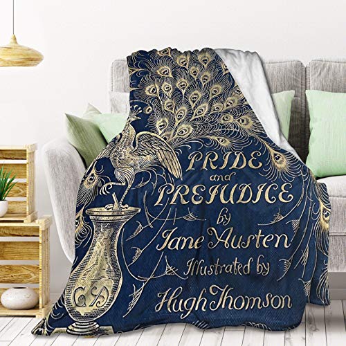 Peacock Vintage Fleece Throw Blanket Lightweight Super Soft Flannel Bed Blanket Perfect Home Decor for Couch Chair Sofa Living Room 60"X50" Medium