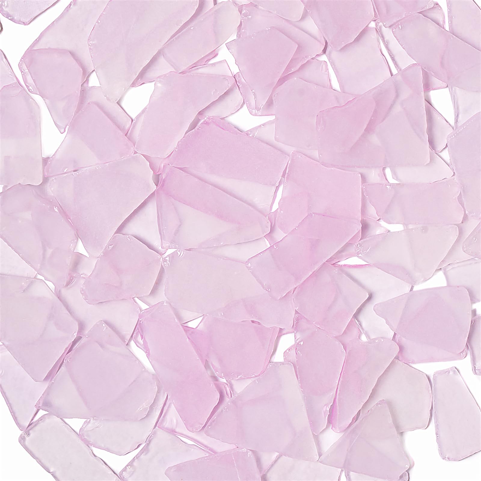 Versatile Sea Glass for Crafts - 16oz Pink Frosted Dyed Seaglass Pieces for DIY, Vase Filler, Art Craft Supplies, Beach Wedding, Home Decor