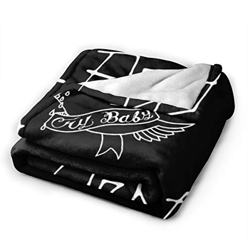 LVMD Lil Peep Love Fleece Throw Blanket for Couch Sofa Super Soft Cozy Luxury Bed Blanket Microfiber โ 50" x 40"