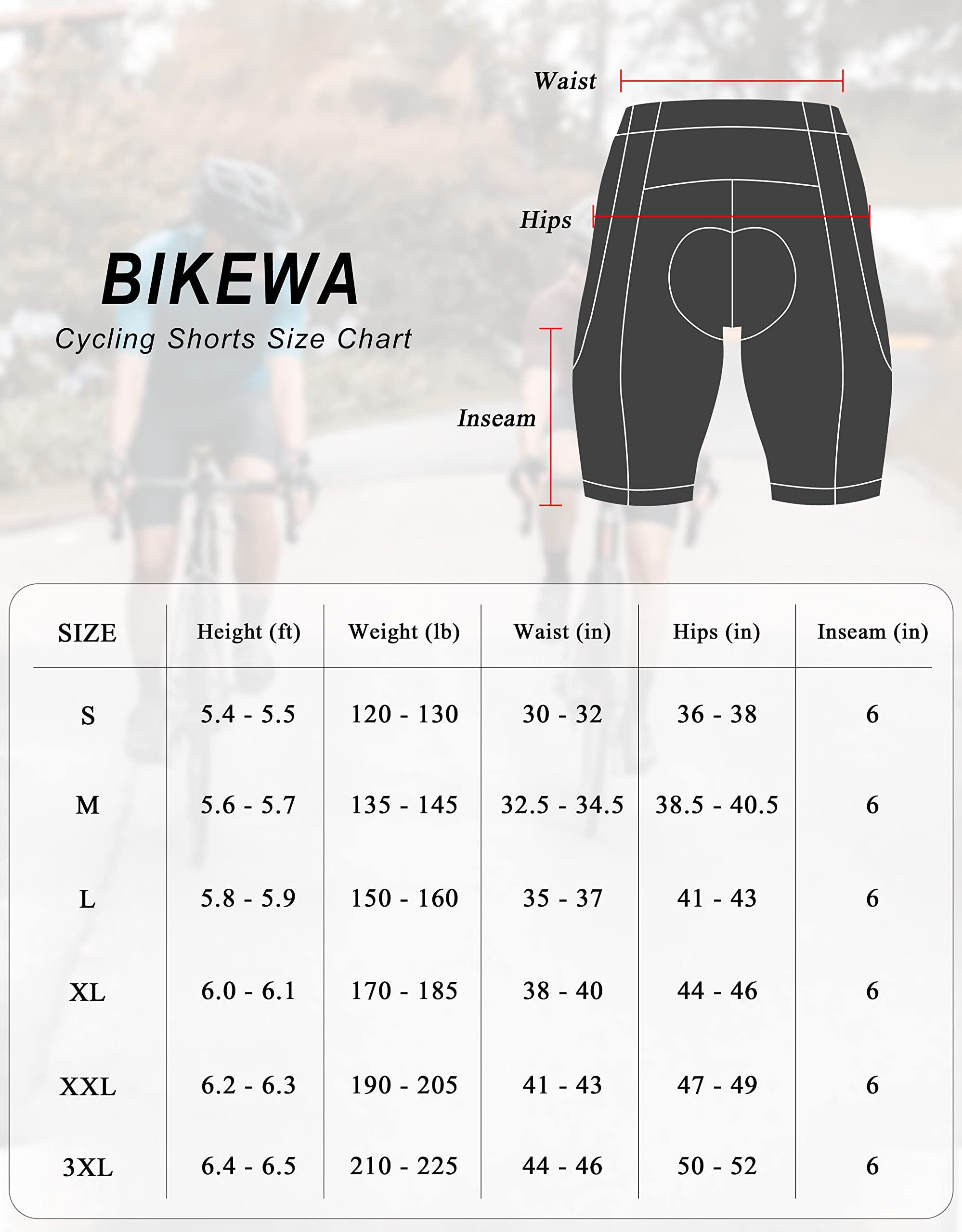Men's 4D Padded Bike Shorts Cycling Underwear Biking Bicycle Road Riding Cycle Biker Padding Shorts for Men Side Pockets(Black,XL)