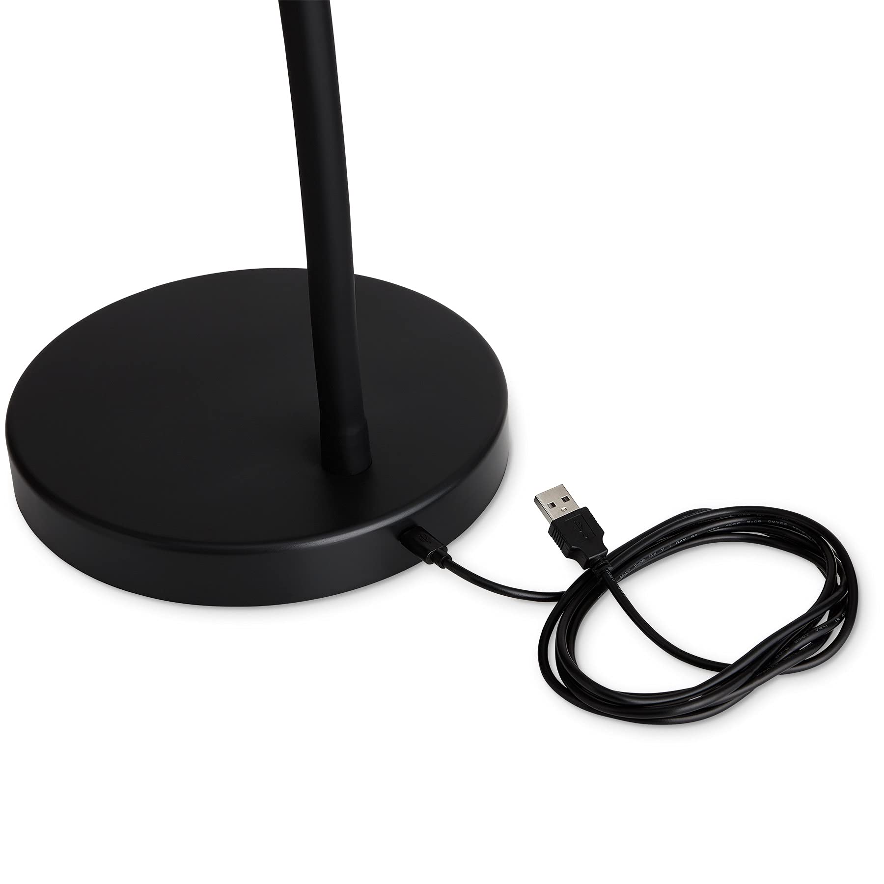 Reliable UberLight Flex 4200TL Task Light β LED Portable Desk Light with Round Base, USB Connection, 26.5β Flexible Gooseneck, 270Β° Rotational Head, and up to 60,000 Hours of Use (Black)
