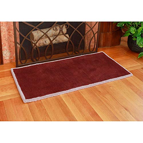 Minuteman Rectangular 44'' x 22'' Hearth Rug - Plum Wine (H-55)