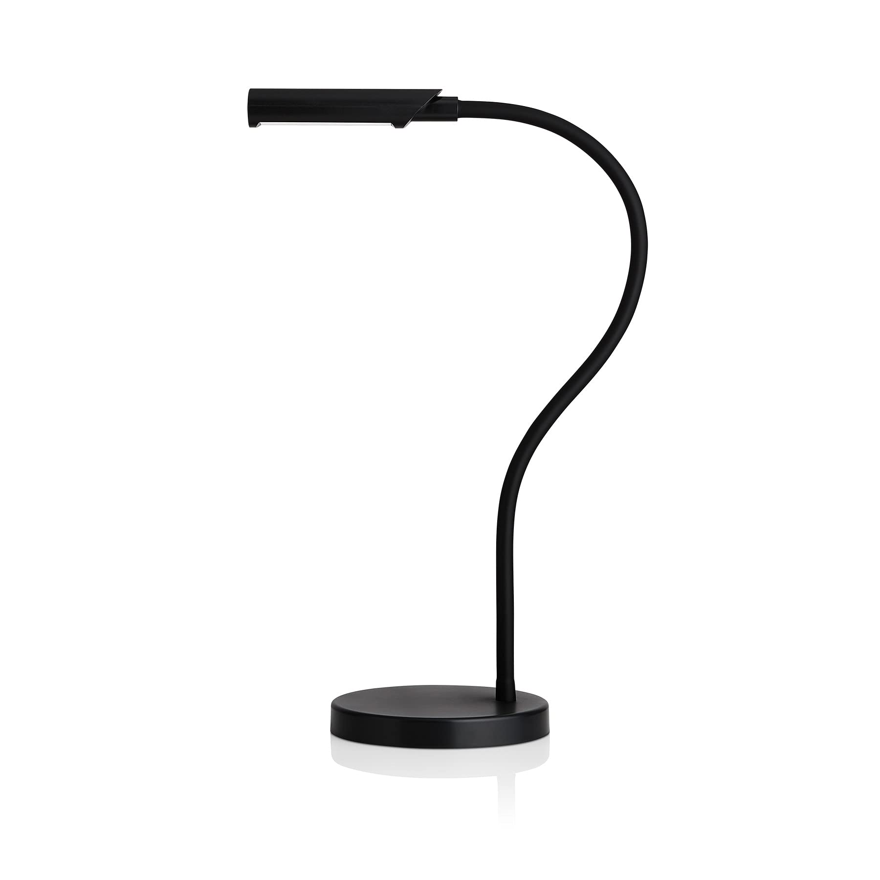 Reliable UberLight Flex 4200TL Task Light β LED Portable Desk Light with Round Base, USB Connection, 26.5β Flexible Gooseneck, 270Β° Rotational Head, and up to 60,000 Hours of Use (Black)