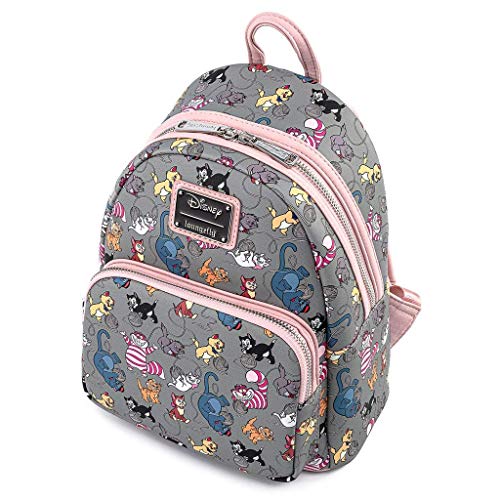 Loungefly Disney Cats Faux Leather Womens Double Strap Shoulder Bag Purse
