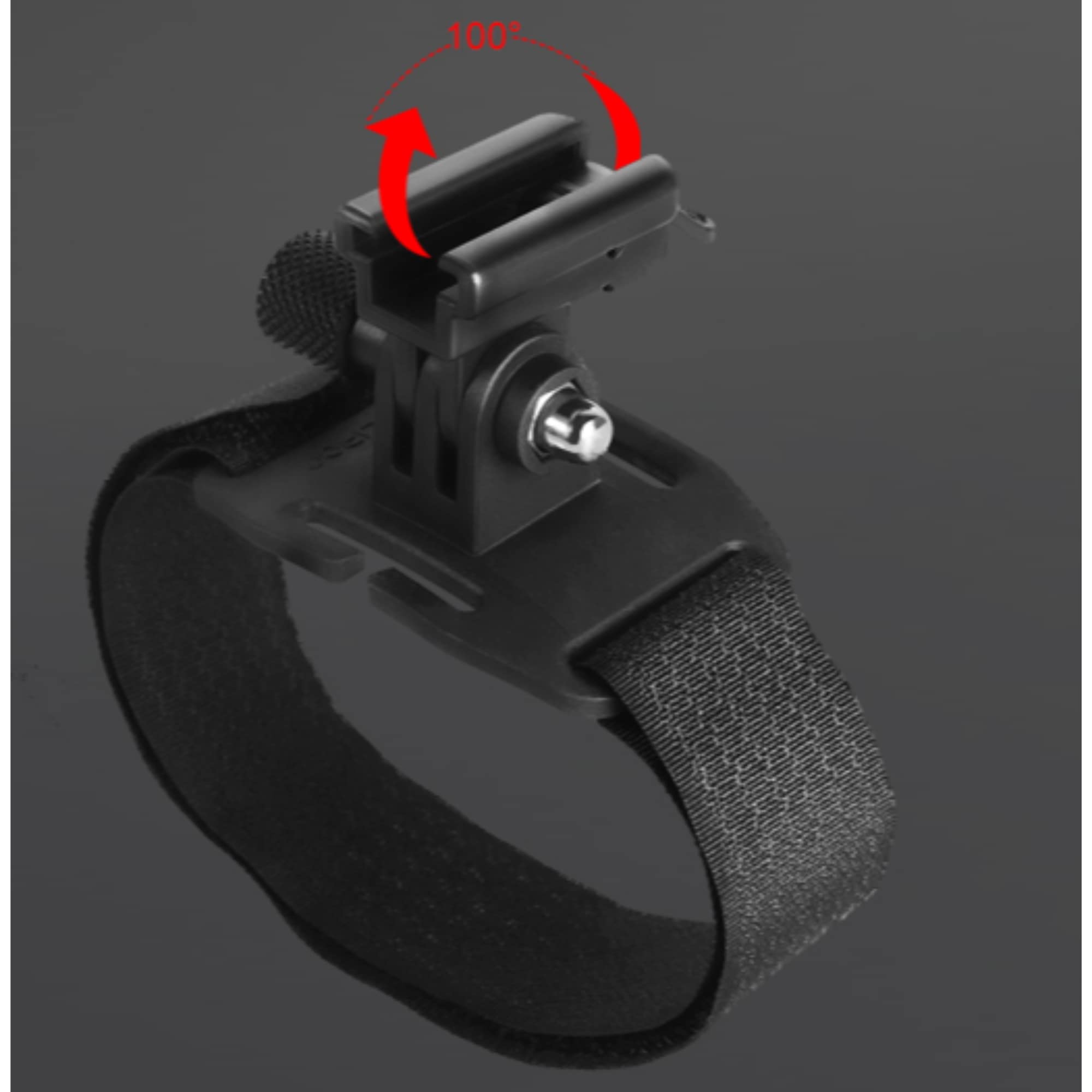 Professional Helmet Mount for BrightRoad Front Bike Light 8000, Best Bike Headlight Accessories, Helmet Adapter Holder with Adjustable Strap, Fits Most Bicycle Helmets, Adjustable Angle Up and Down