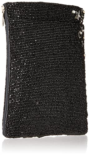 Mary Frances Bubbly Champagne Bottle Mini Crossbody Handbag, Black