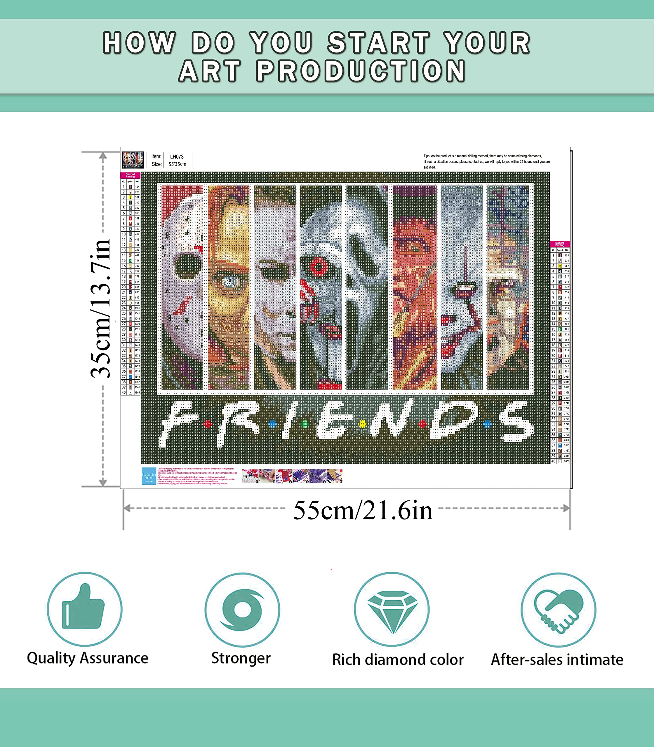 Halloween Diamond Painting Kits for Adults - 5D Diamond Art Kits for Adults Kids Beginner, DIY Full Drill Diamond Dots Paintings with Diamonds Gem Art and Crafts for Home Wall Decor - 13.8X21.7inch