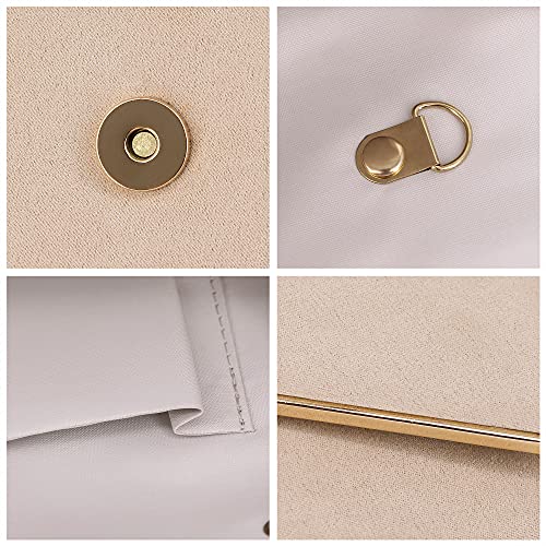 Naimo Suede Evening Bag Clutch Handbag Velvet Flap Envelope Clutches Wedding Party Prom Bridal Purse
