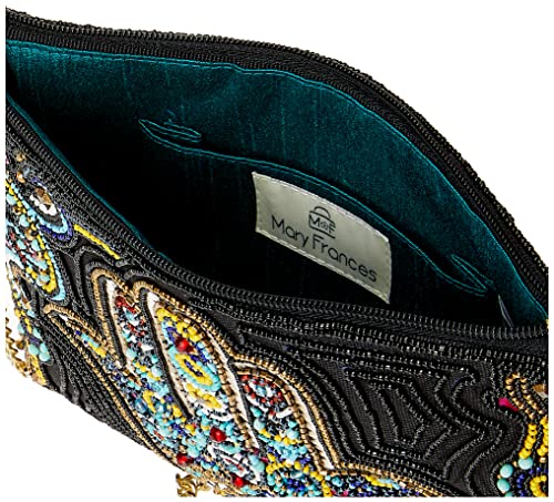Mary Frances womens Mary Frances in Good Hands Crossbody Hamsa Handbag Bag, Multi, One Size US
