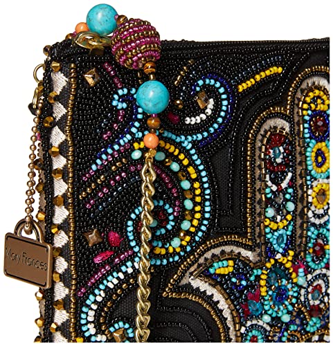 Mary Frances womens Mary Frances in Good Hands Crossbody Hamsa Handbag Bag, Multi, One Size US