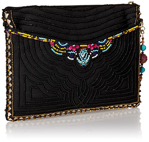 Mary Frances womens Mary Frances in Good Hands Crossbody Hamsa Handbag Bag, Multi, One Size US
