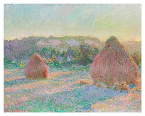 Classic Art Prints | Monet Paintings by Ink Inc. | Impressionist Master Painters Wall Decor | Waterlilies Sunflowers Ocean | Set of 6 8x10 Unframed