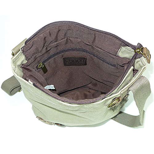 Chala Women Handbag Patch Crossbody - Daisy - Denim