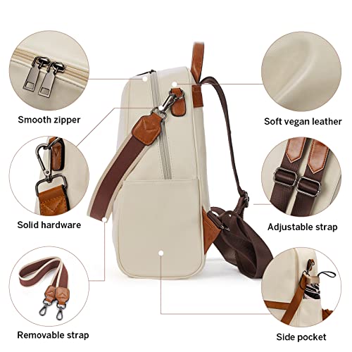 BROMEN Backpack Purse for Women Leather Designer Travel Backpack Large Fashion College Shoulder Bags