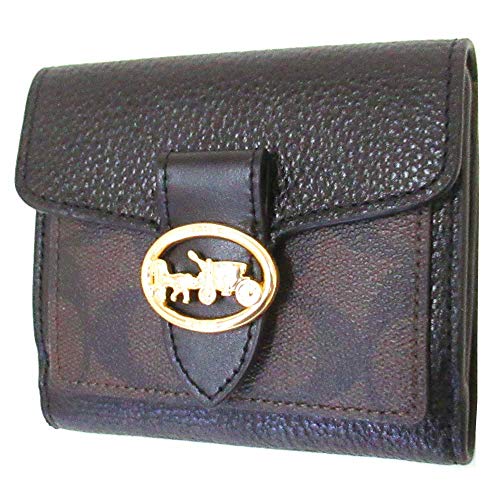 Coach Georgie Small Wallet in Signature Canvas