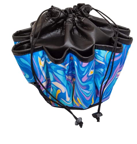 ABS Novelties Psychedelic Pattern 10 Pocket Tote Black