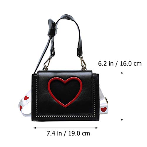 TENDYCOCO Simple Tote Bag Adjustable Bag Fashionable Trendy Universal Bag Black