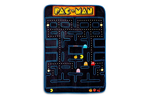 Pac-Man Maze Throw Blanket | Cozy Fleece Blanket | Super Soft Lightweight Blanket | 45 x 60 Inches