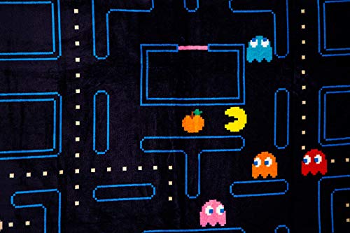 Pac-Man Maze Throw Blanket | Cozy Fleece Blanket | Super Soft Lightweight Blanket | 45 x 60 Inches