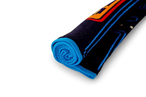 Pac-Man Maze Throw Blanket | Cozy Fleece Blanket | Super Soft Lightweight Blanket | 45 x 60 Inches
