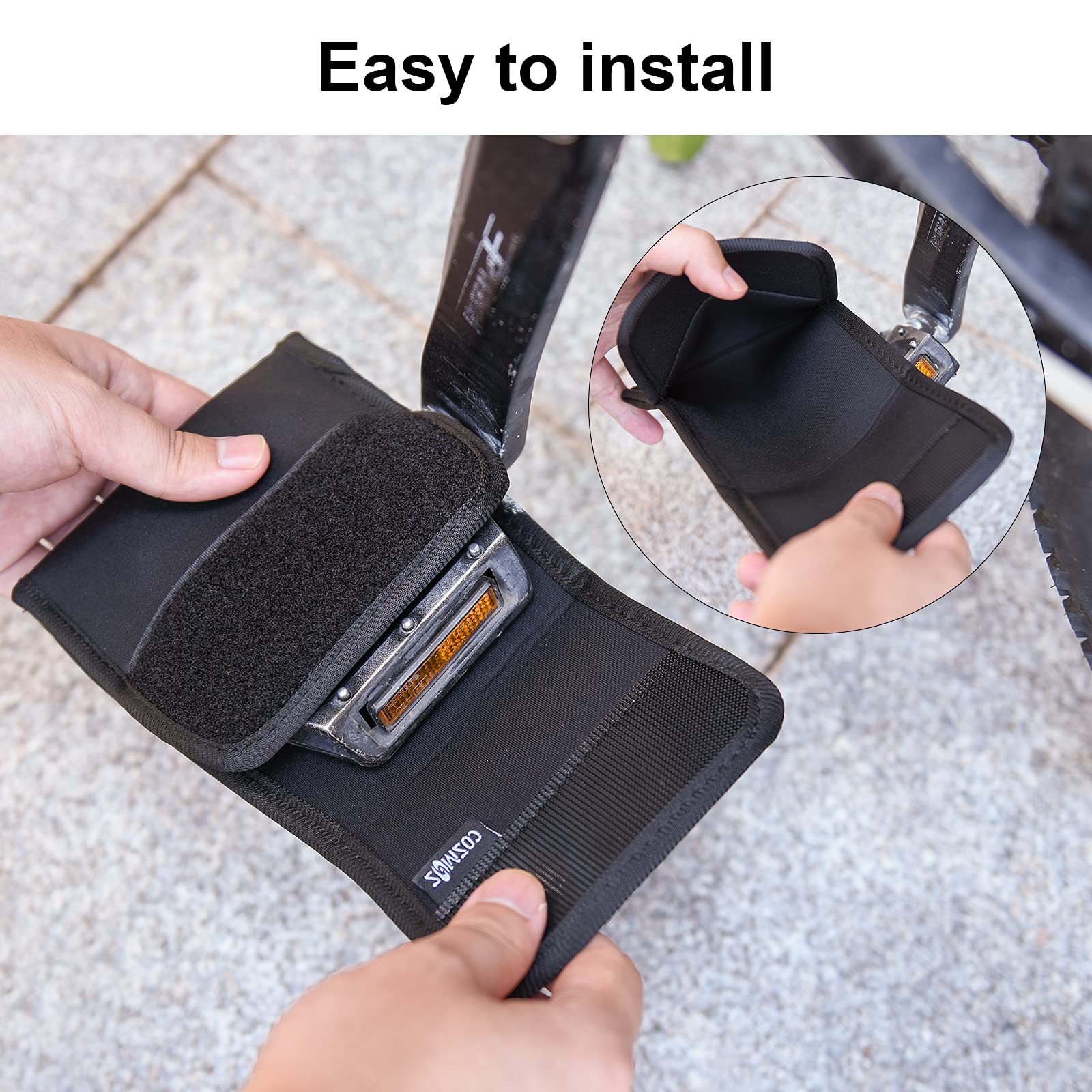 Cosmos 2 Pcs Bicycle Pedal Covers Neoprene Pedal Sleeves Cushion Case for Bike Pedals Protection Against Damages and Scratches