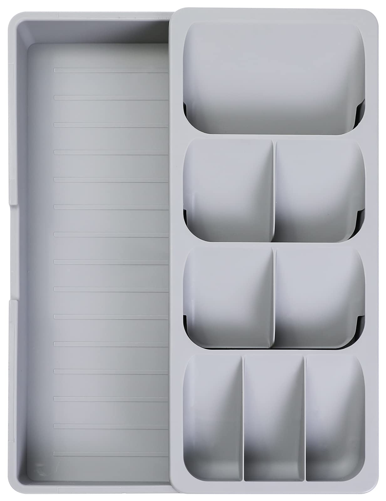 pyntop Silverware Organizer Storage Tray, Cutlery Expandable Organizer, Multipurpose Kitchen Drawer Organizer for Kitchen Drawer Spoon Knife and Fork Holding Flatware