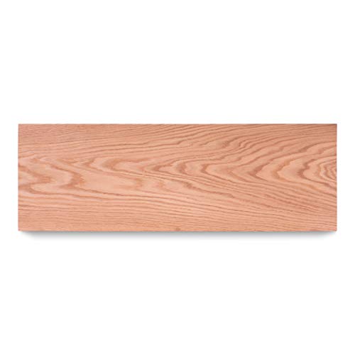 DAKODA LOVE Floating Shelves | Solid Oak | Premium Craftsman Quality | Heavy Duty Hidden Bracket | 200+ Pound Weight Capacity (Natural Oak, 48" L x 8" D)