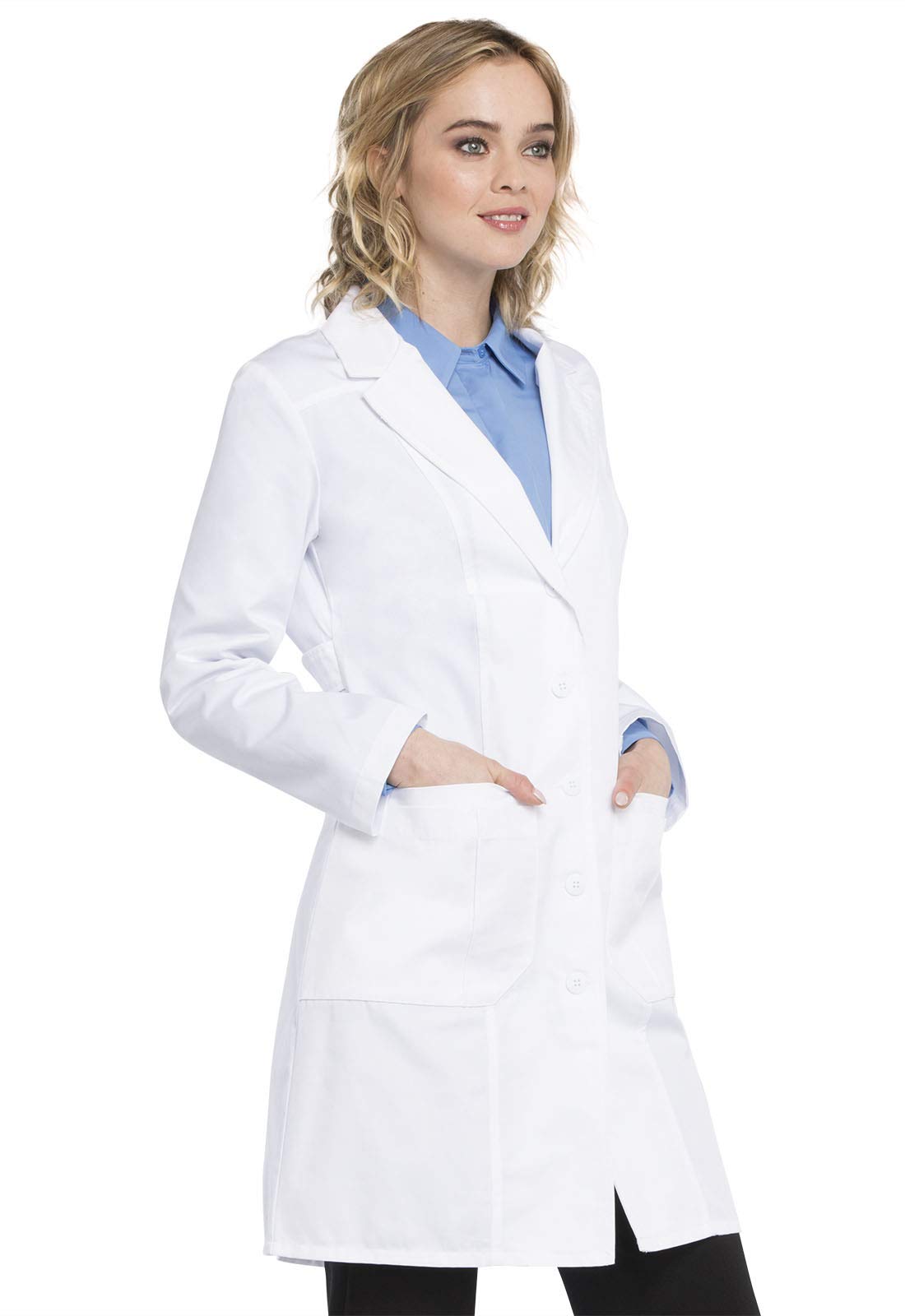 CHEROKEE-2319 Cherokee Women's Scrubs 36 Inch Lab Coat, White, Medium