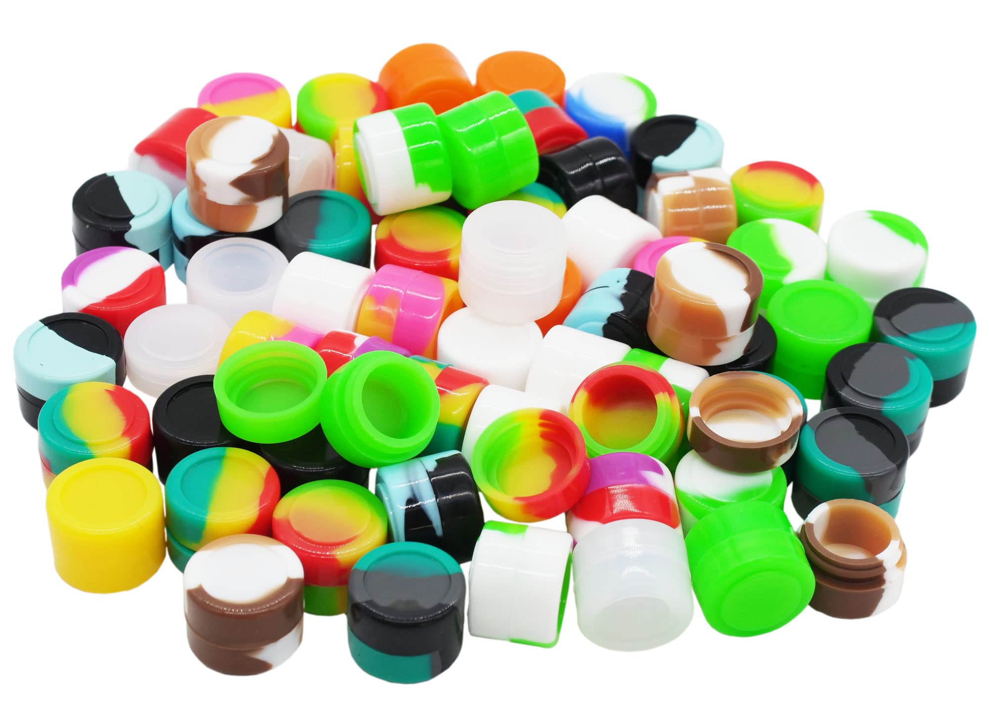 Pearwell 2ml Silicone Wax Containers Concentrate Sealed Oil Non-stick Jars (20)