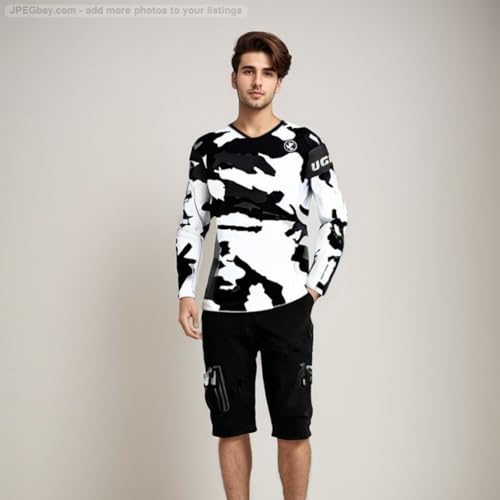 UGLY FROG Designs Cycling MTB Bicycle Mountain Bike Jersey Shirt for Men, Sprint & Symmer Baseball Jersey Long Sleeve