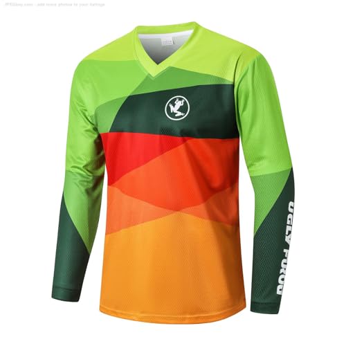 UGLY FROG Designs Cycling MTB Bicycle Mountain Bike Jersey Shirt for Men, Sprint & Symmer Baseball Jersey Long Sleeve