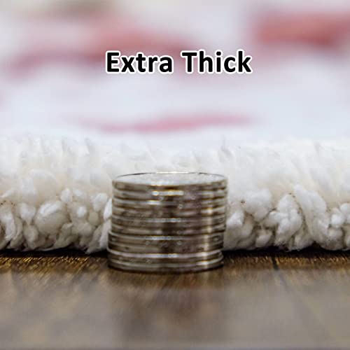 Soft Sherpa Shaggy Fleece Blanket Pink - Fuzzy Fluffy Super Soft Furry Plush Decorative Blanket Dual Sided Throw Size fit Couch Sofa Thick Warm Cozy Blanket, Quatrefoil Pattern 50x60 inches,420GSM
