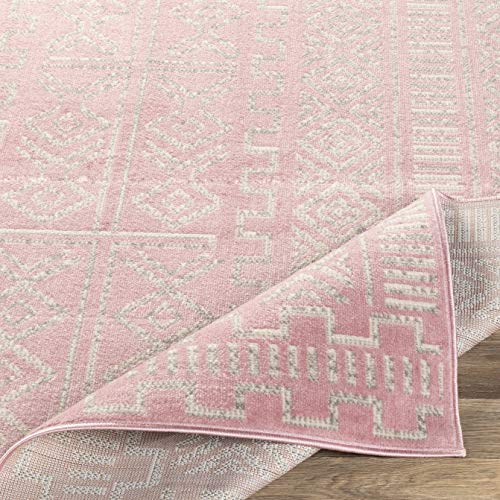Artistic Weavers Dianne Area Rug 5'3" x 7'3", Pale Pink/Cream