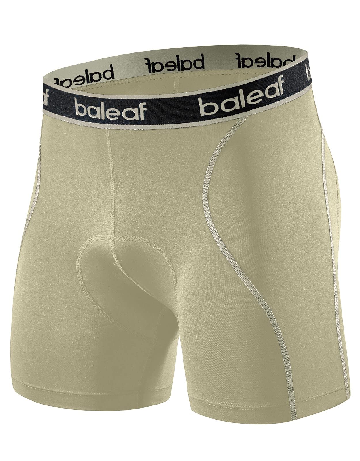 BALEAF Men's 4D Padded Bike Shorts Cycling Underwear with Padding Road Biking MTB Liner Shorts Bicycle Gear Grayish Green 3XL