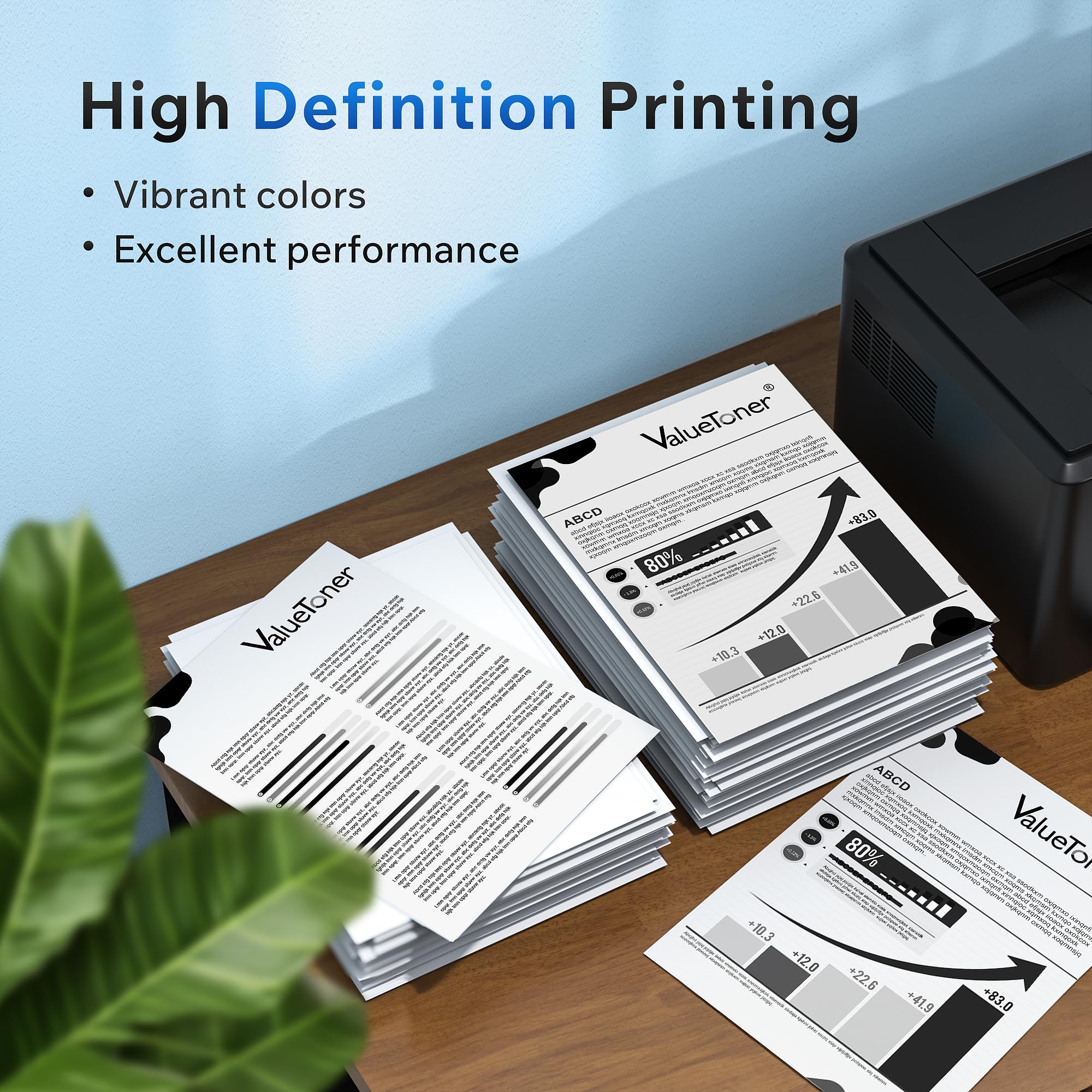 Valuetoner Compatible Toner Cartridge Replacement for HP 80A CF280A 80X CF280X 05A CE505A to use with Pro 400 M401n, M401dn, M401dne, MFP M425dn, M425dw, P2055DN Printer (2 Black)