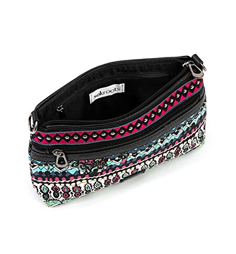 Sakroots Campus Mini Crossbody, Pinkberry One World
